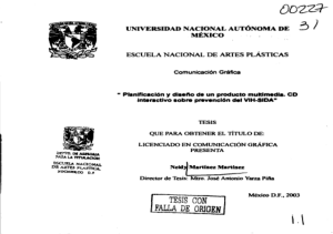 Planificacion y diseño de un producto multimedia : CD interactivo sobre ...