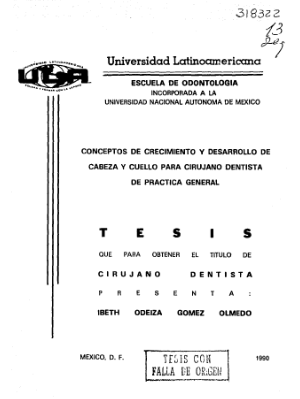 Conceptos de crecimiento y desarrollo de cabeza y cuello para cirujano ...