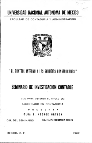 El control interno y los servicios constructivos