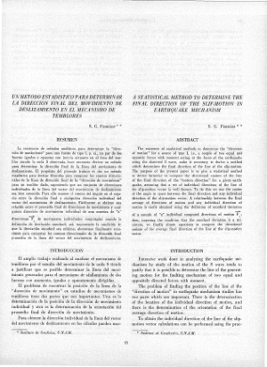 A statistical method to determine the final direction of the slip ...